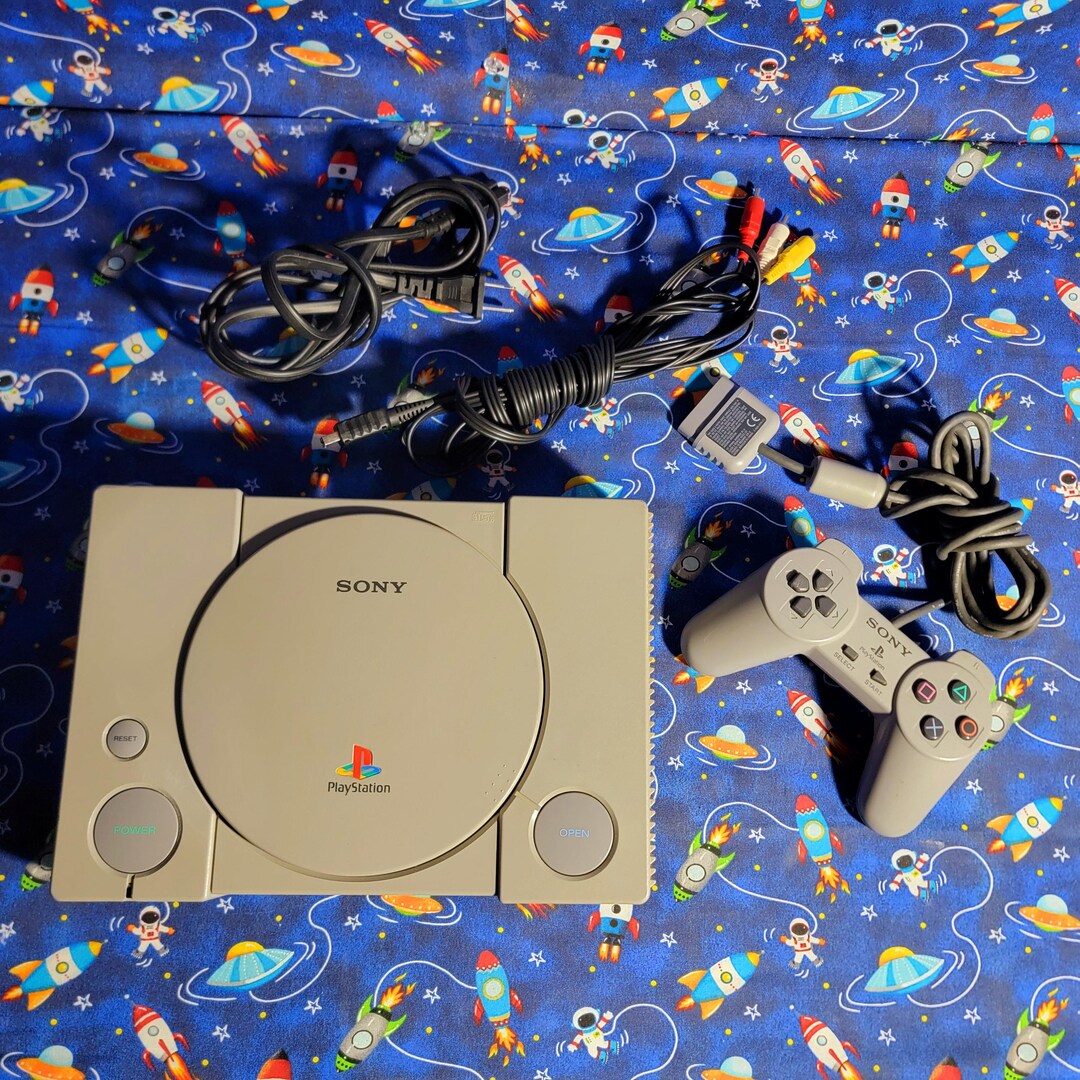 Sony Playstation 1 PS1 Console System Bundle - Cleaned, Tested / Works ...