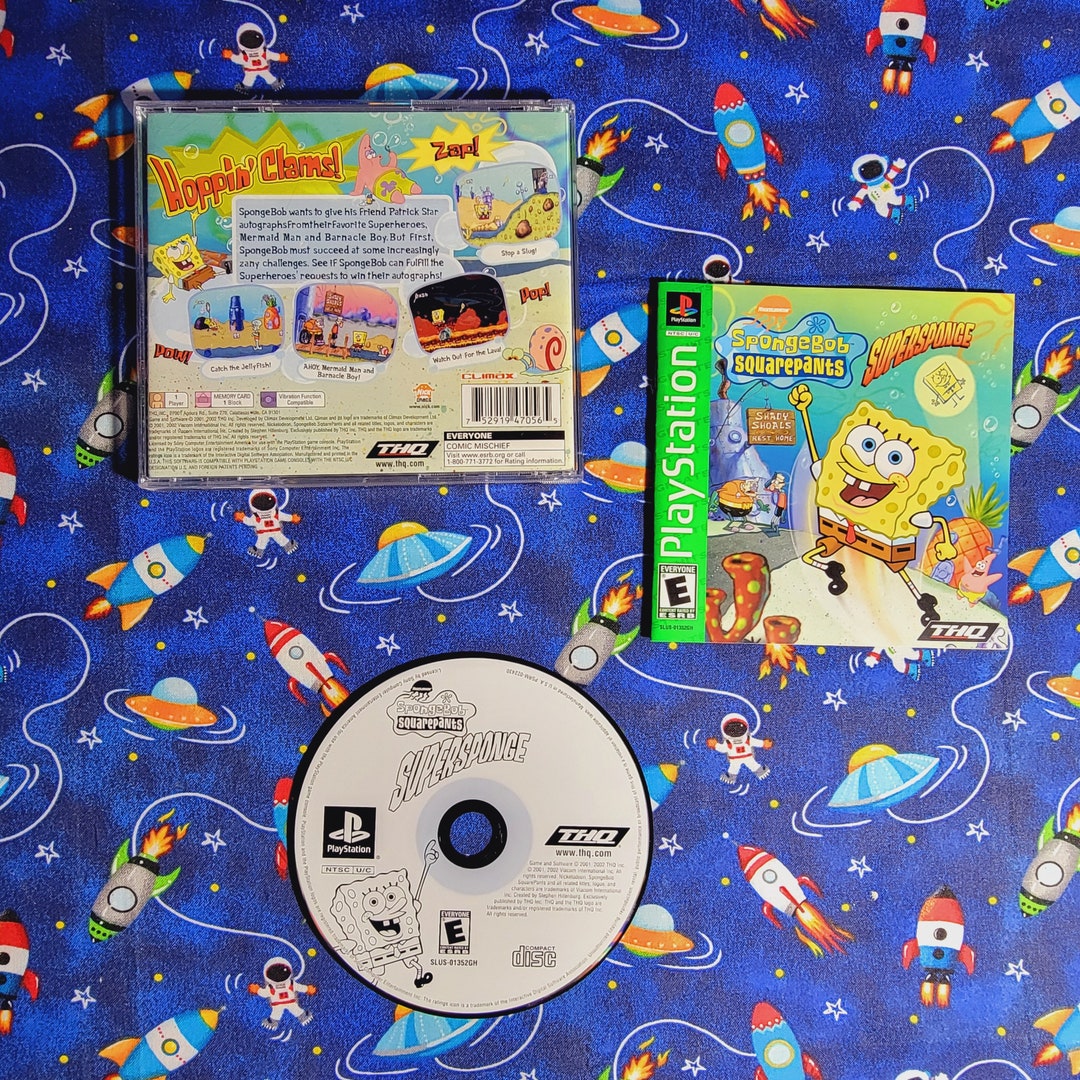 PS1 Complete Spongebob Squarepants Supersponge Playstation 1 CIB - Etsy