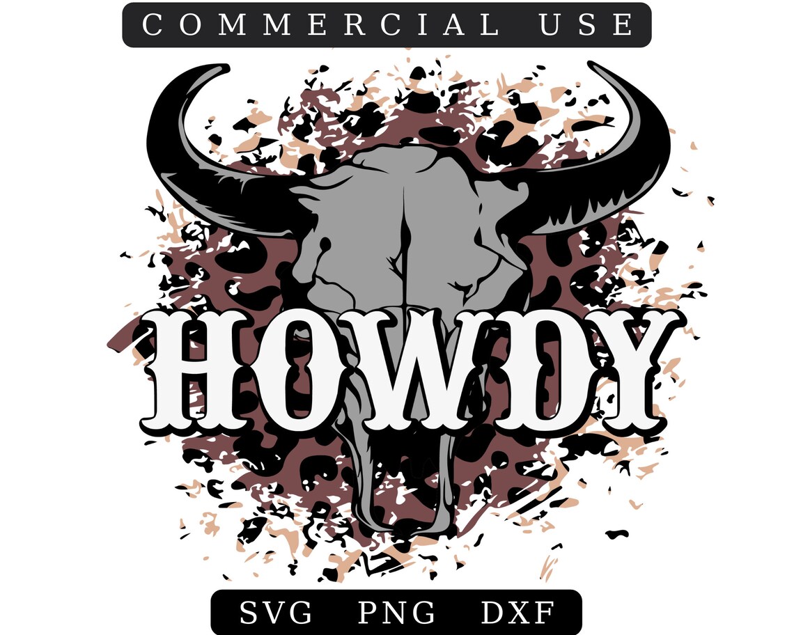 Howdy Skull Png Western Svg Texas Png Cowboys Svg Country - Etsy Canada
