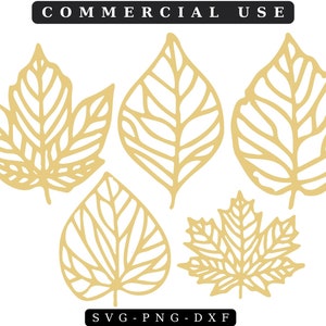 Fall Leaves Svg, Fall Svg, Fall Leaf Svg Bundle, Fall Png, Dxf, Clipart ...