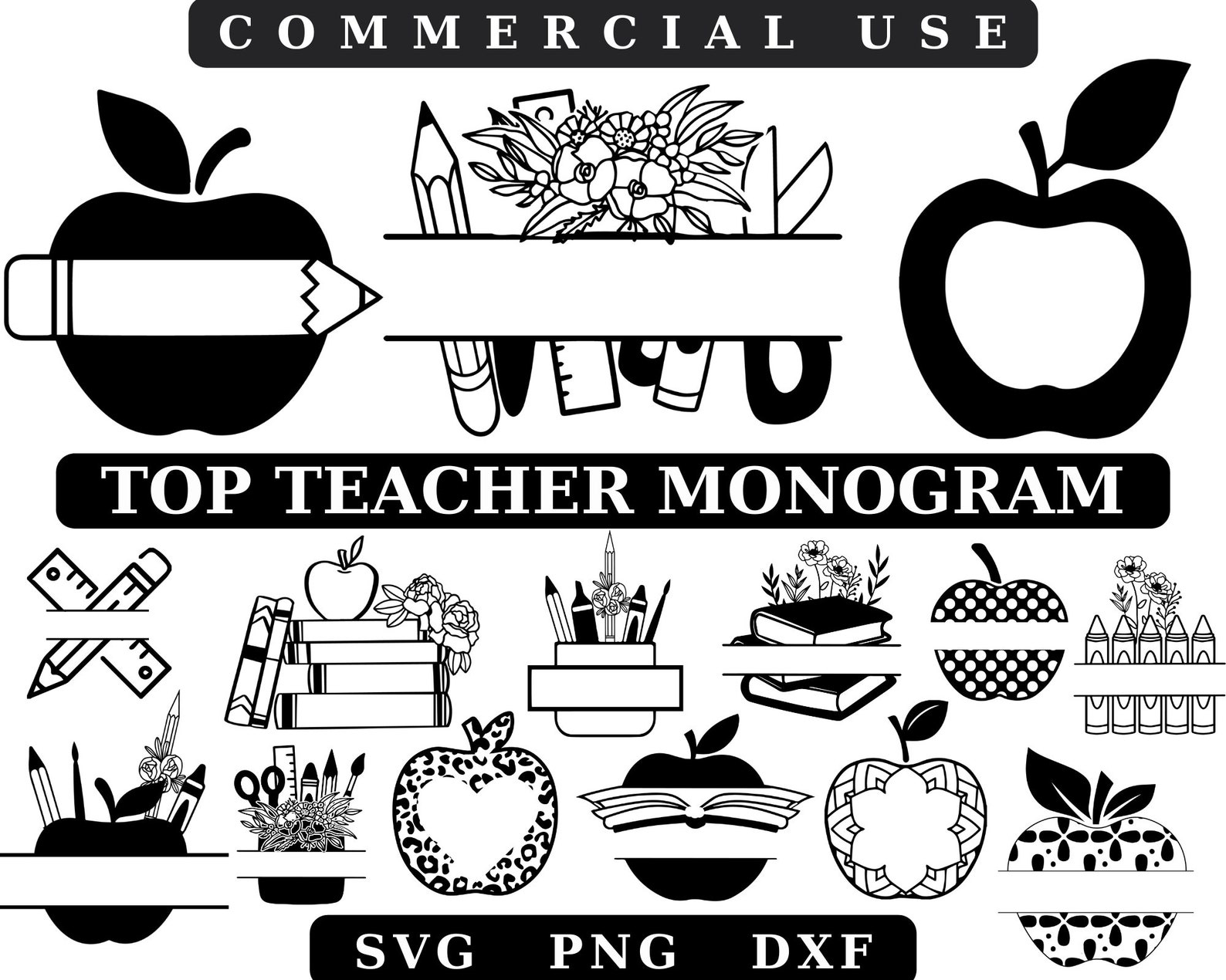 Teacher Monogram Svg Teacher Gift Svg Teacher Shirt Svg - Etsy Canada