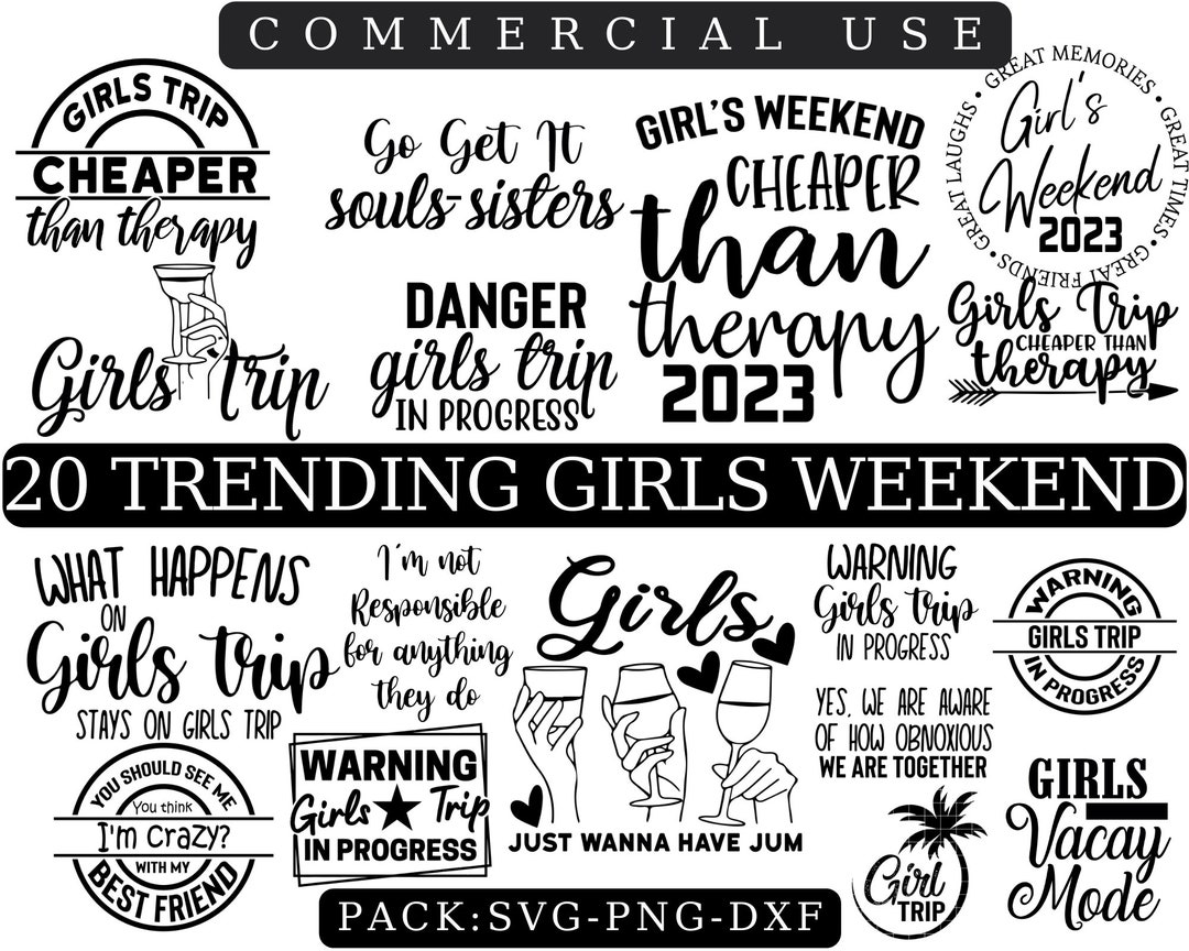 GIRLS WEEKEND SVG - Girls Trip Shirts Svg - Girls Trip Svg Bundle ...