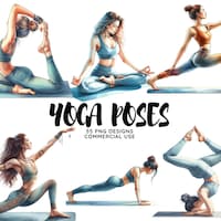 Yoga Clipart - Yoga Clip Art, Girl, Gals, Fitness, Meditation ...