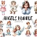 Child Angels Clipart Png Files Cute Angels Illustration Angel Art ...