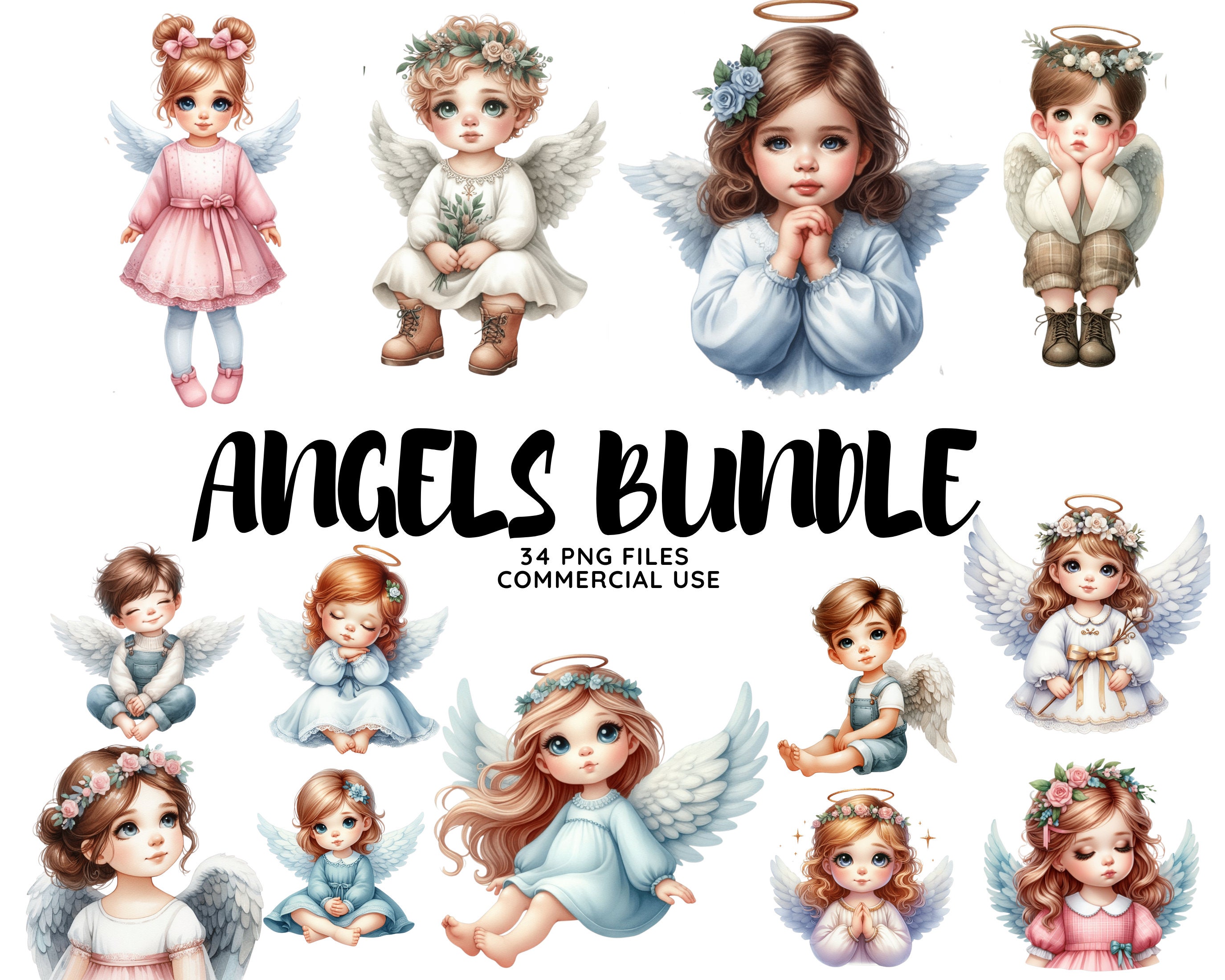 Kind Engel Clipart Png-Dateien süsse Engel Illustration Engel Kunst ...