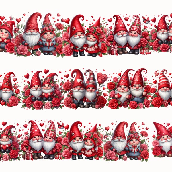 Gnome Valentine Png - Etsy