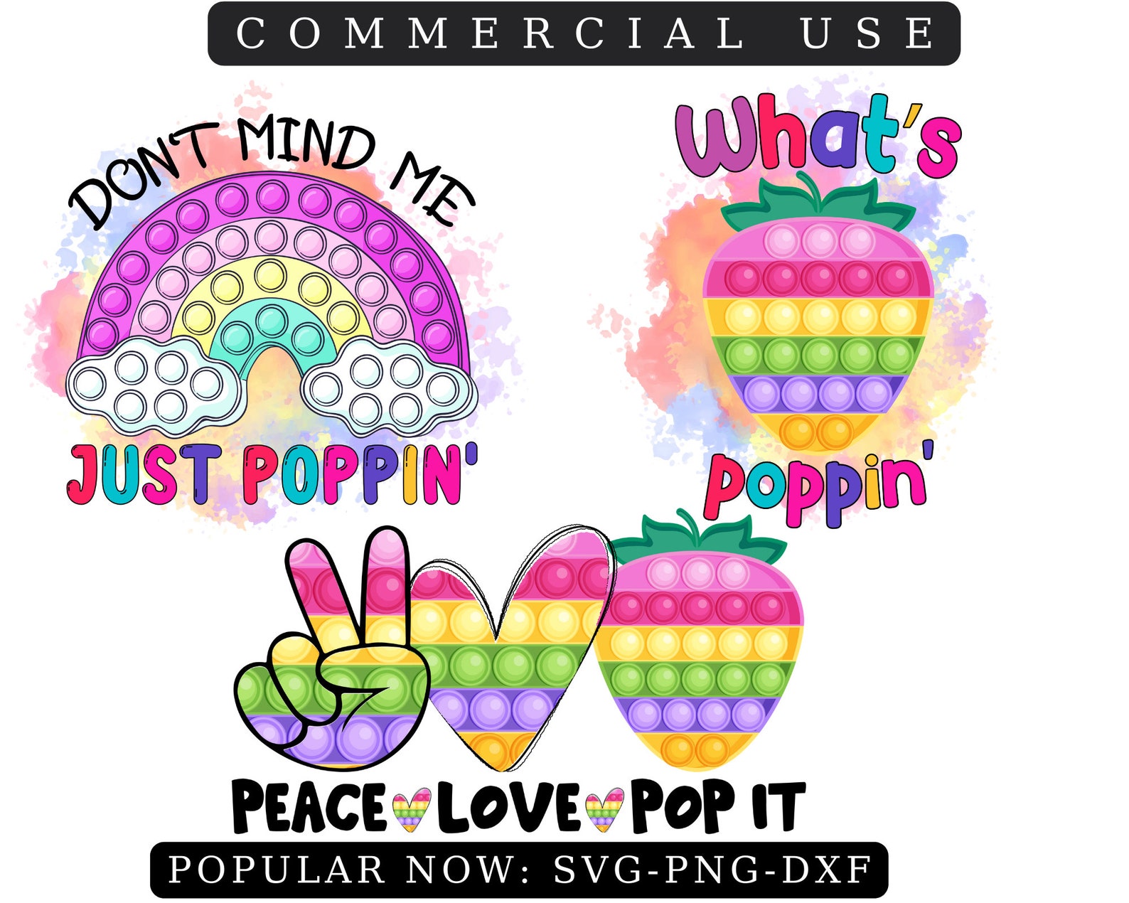 POP IT CLIPART Pop It Sublimation Bundle Fidget Toy Png - Etsy