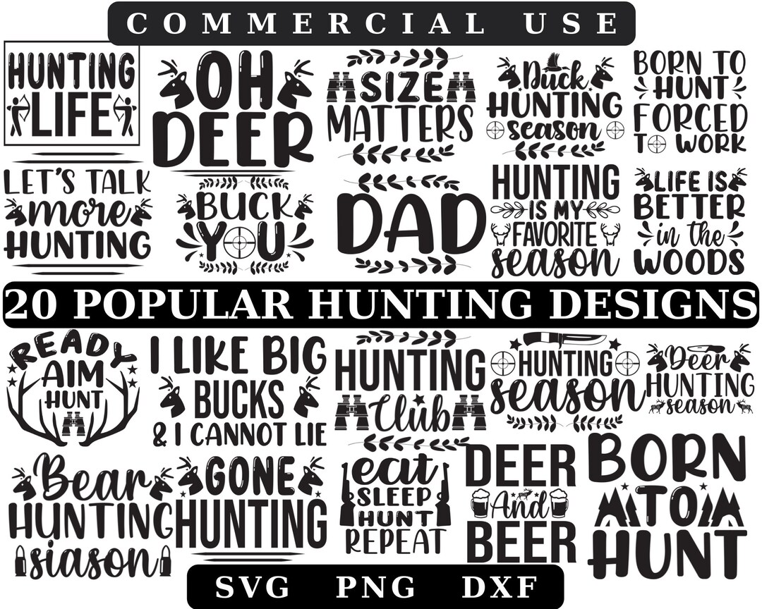 Hunting Svg Bundle,hunting Svg,hunting Life Svg,hunter Svg,hunting Cut ...