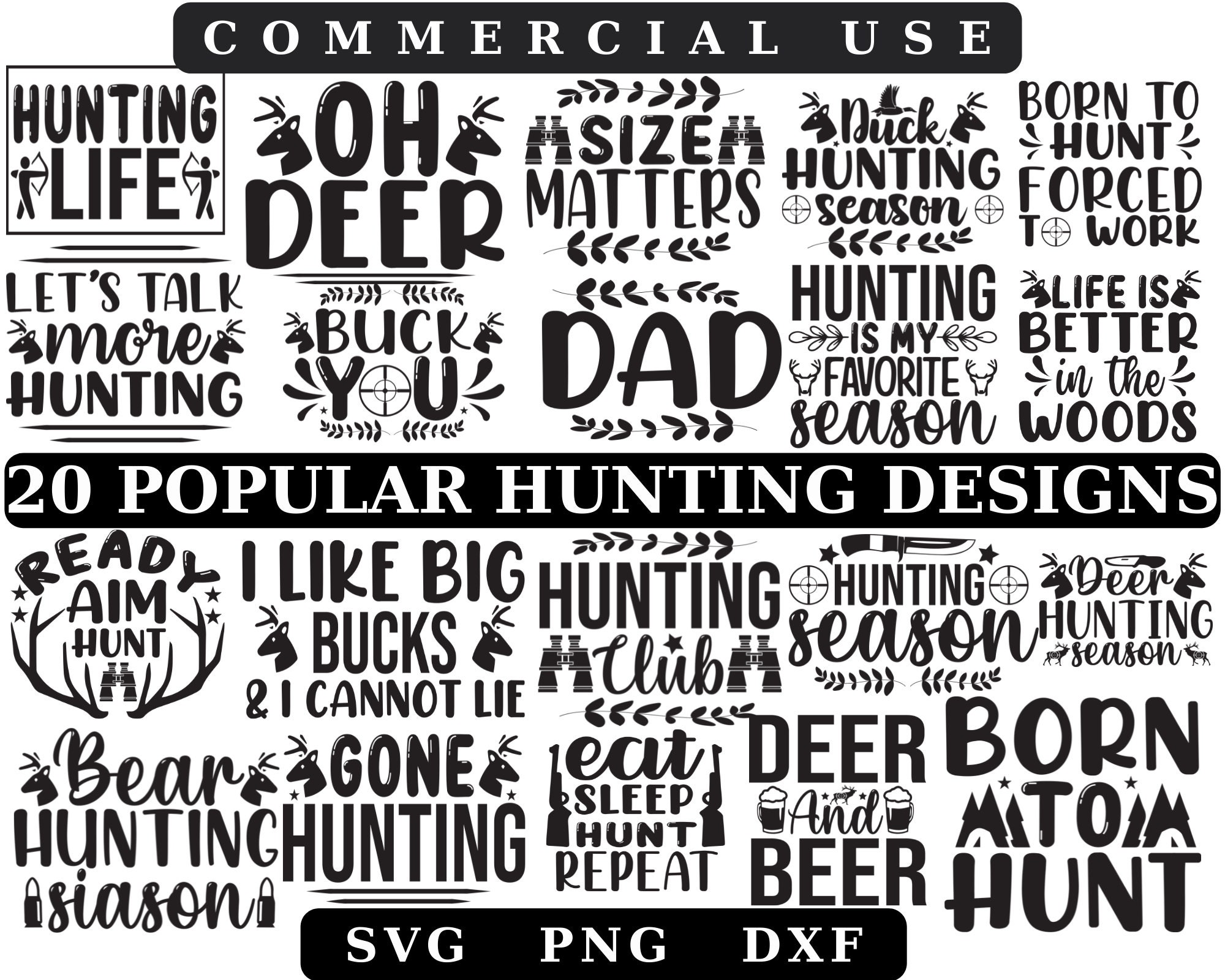 Hunting Svg Bundlehunting Svghunting Life Svghunter - Etsy