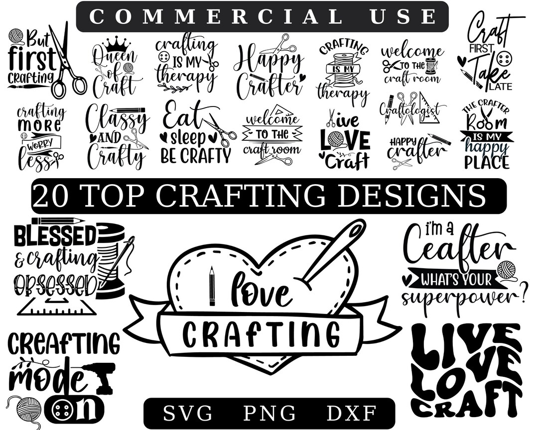 Crafting SVG Design Bundle, Crafter Quote Svg,crafter Sayings Svg ...