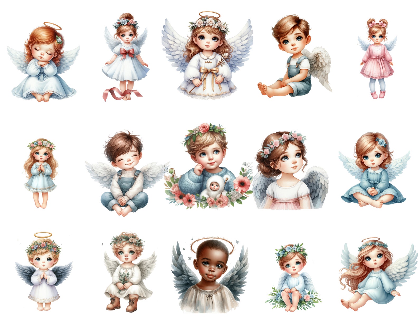 Child Angels Clipart Png Files Cute Angels Illustration Angel Art ...