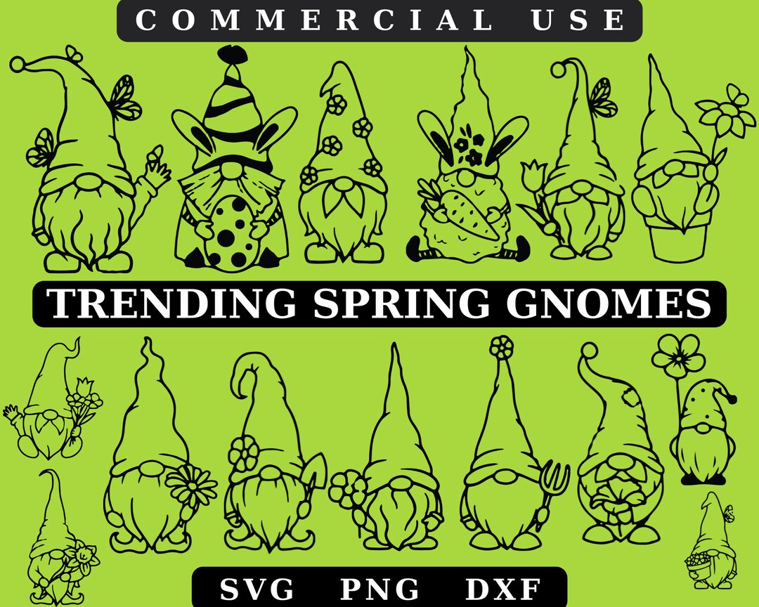 Spring Gnome Svg, Garden Gnomes Svg, Daisy Spring Gnomes Svg, Gnomes ...