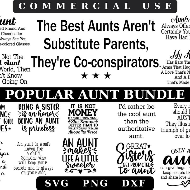 Aunt Svg - Etsy