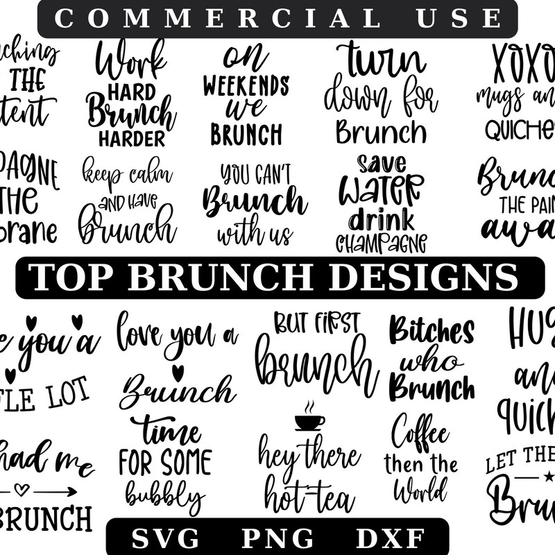 Brunch Clip Art - Etsy