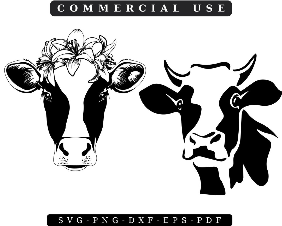Cow Face Svg,cute Cow Svg,farm Animal Svg,cow Head Svg,farm Svg,heifer ...