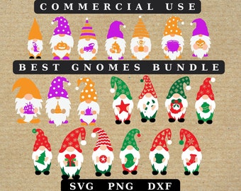 Gnome Bundle SVG Gnome Svg Gnomes Svg Gnomes Cut File Cute Gnomes Svg ...
