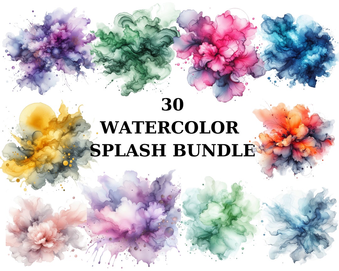 Watercolor Clipart Png,watercolor Splatter Clip Art,abstract Watercolor ...