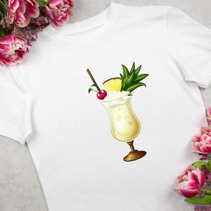 Pina Colada Clipart, digitale Png, tropische Cocktails ClipArt ...