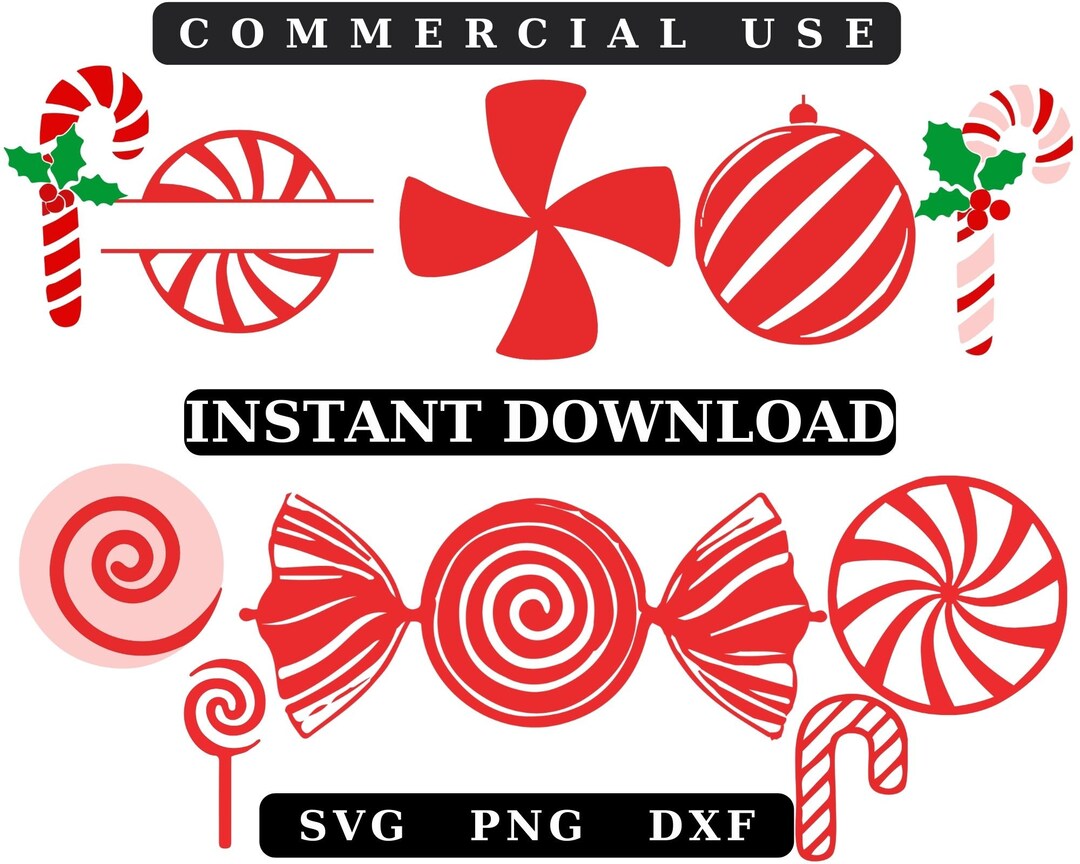 Candy SVG Bundle,candy Vector Candy Clipart,circut Cutting File,dxf ...