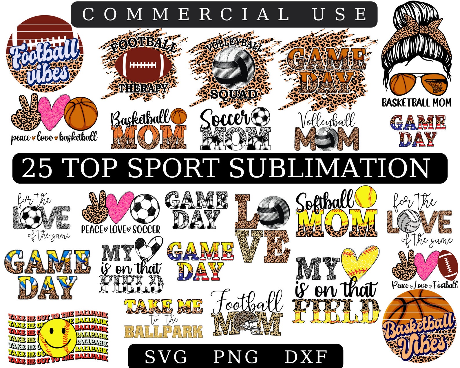 Sports Sublimations Svg Bundle,sports Sublimations Svg,football Mom Svg ...