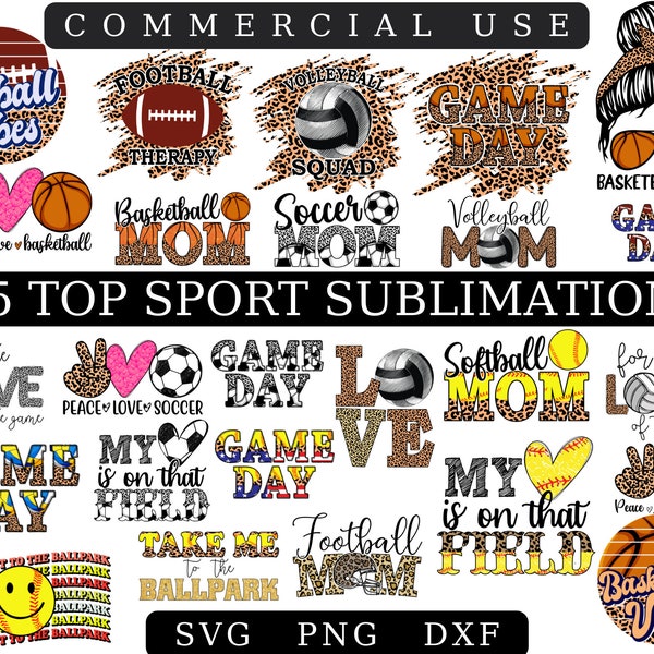 Sports Sublimation Svg - Etsy
