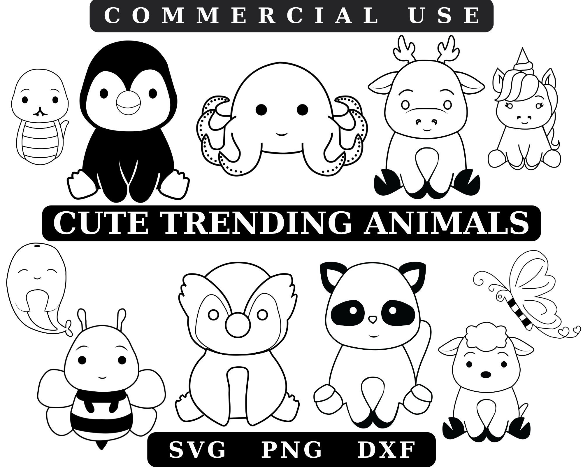 Animals Svg,doodle Svg,safari Animal Svg,cute Animals Svg,racoon Svg ...