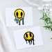 Dripping Smiley Face SVG PNG: Groovy Melted Halloween Clipart (digital ...