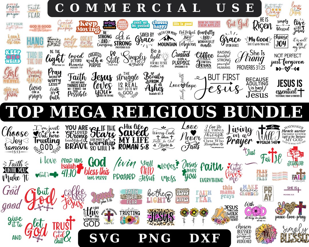 Mega Religious Bundle Svg,christmas Svg, Winter Svg, Holidays,t Shirt ...