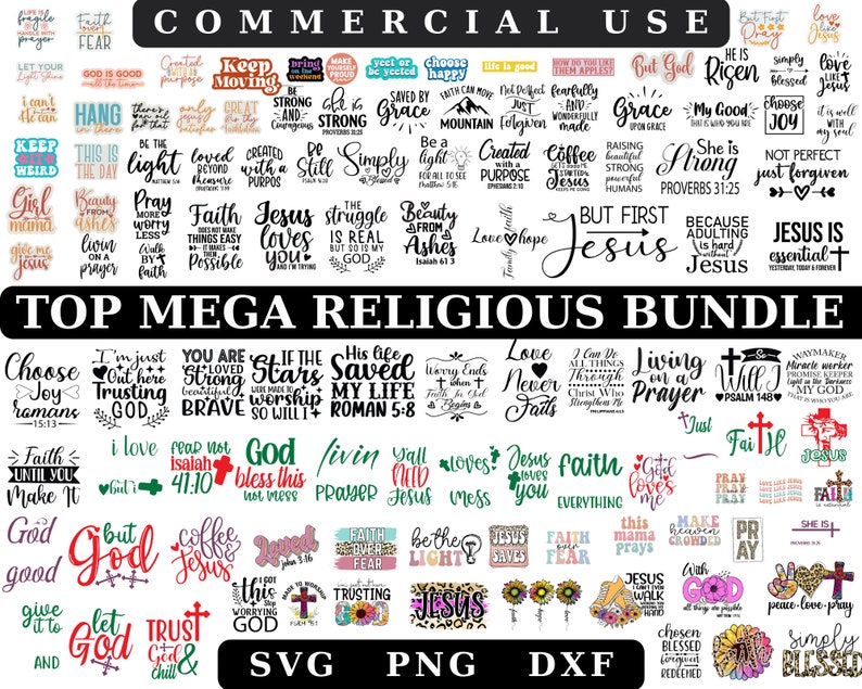 Mega Religious Bundle Svgchristmas Svg Winter Svg - Etsy