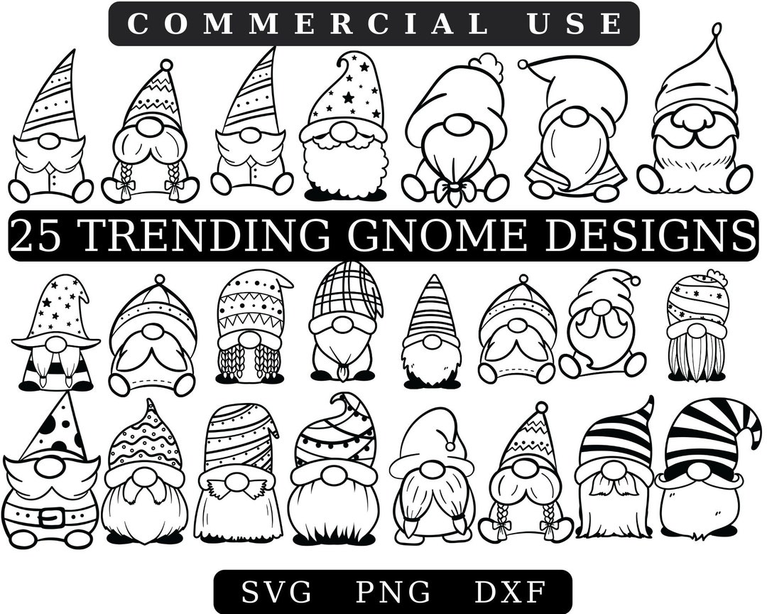 Gnome Bundle SVG, Gnome Svg, Gnomes Svg, Gnomes Cut File, Cute Gnomes ...