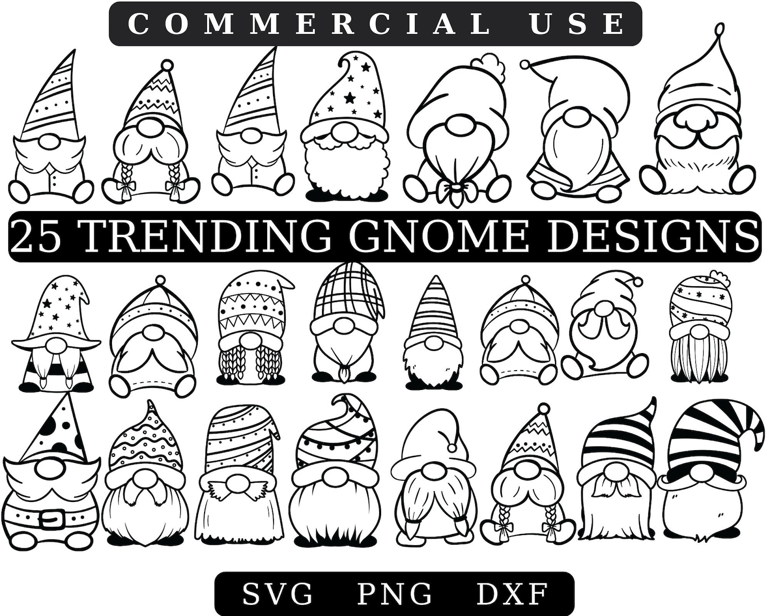 Gnome Bundle SVG Gnome Svg Gnomes Svg Gnomes Cut File Cute - Etsy