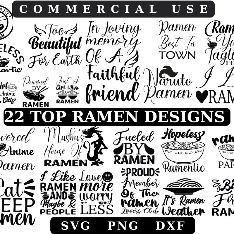 Ramen Svg - Etsy
