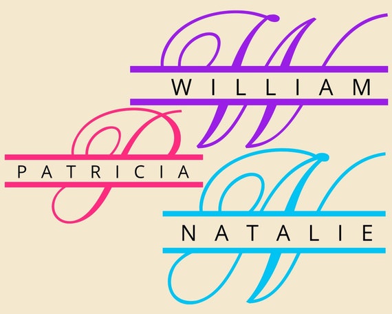 Monogram SVG Fancy Alphabet SVG Luxurious Script SVG | Etsy