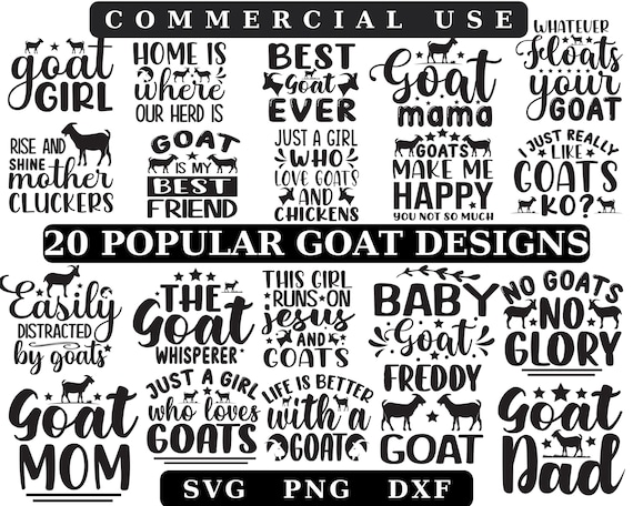Goat SVG Bundle Goat SVG Farm Animal Svggoat Lover Svg - Etsy