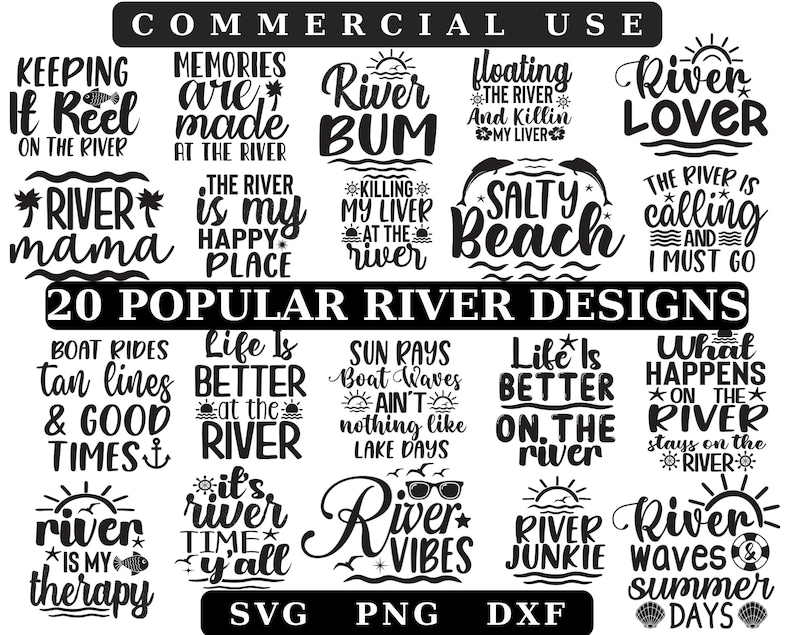 River Svg Bundle Summer Svg Designs River Svg River Svg - Etsy UK