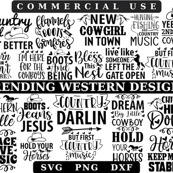 Western Svg - Etsy
