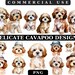 Cavapoo Art Png, Cute Dog Clipart,dog Png, Watercolor Cavapoo Clipart ...