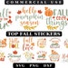 Fall Stickers Svg, Fall SVG, Fall SVG Bundle, Autumn Svg, Thanksgiving ...
