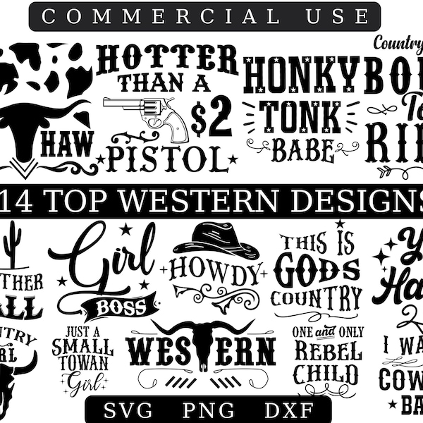 Western Svg - Etsy