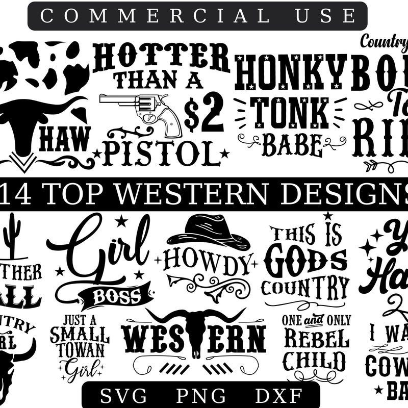 Western Svg - Etsy