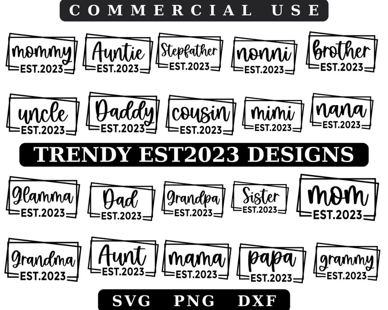 Est. 2023 Svg Est. 2023 Svg BundelShirt svg bundelSvg - Etsy België