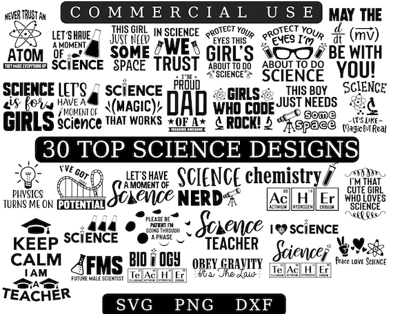 Science SVG bundle Science png Science teacher SVG Science - Etsy México