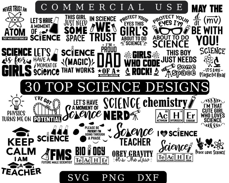 Proud Dad of Science SVG Bundle Science Png Science Teacher - Etsy