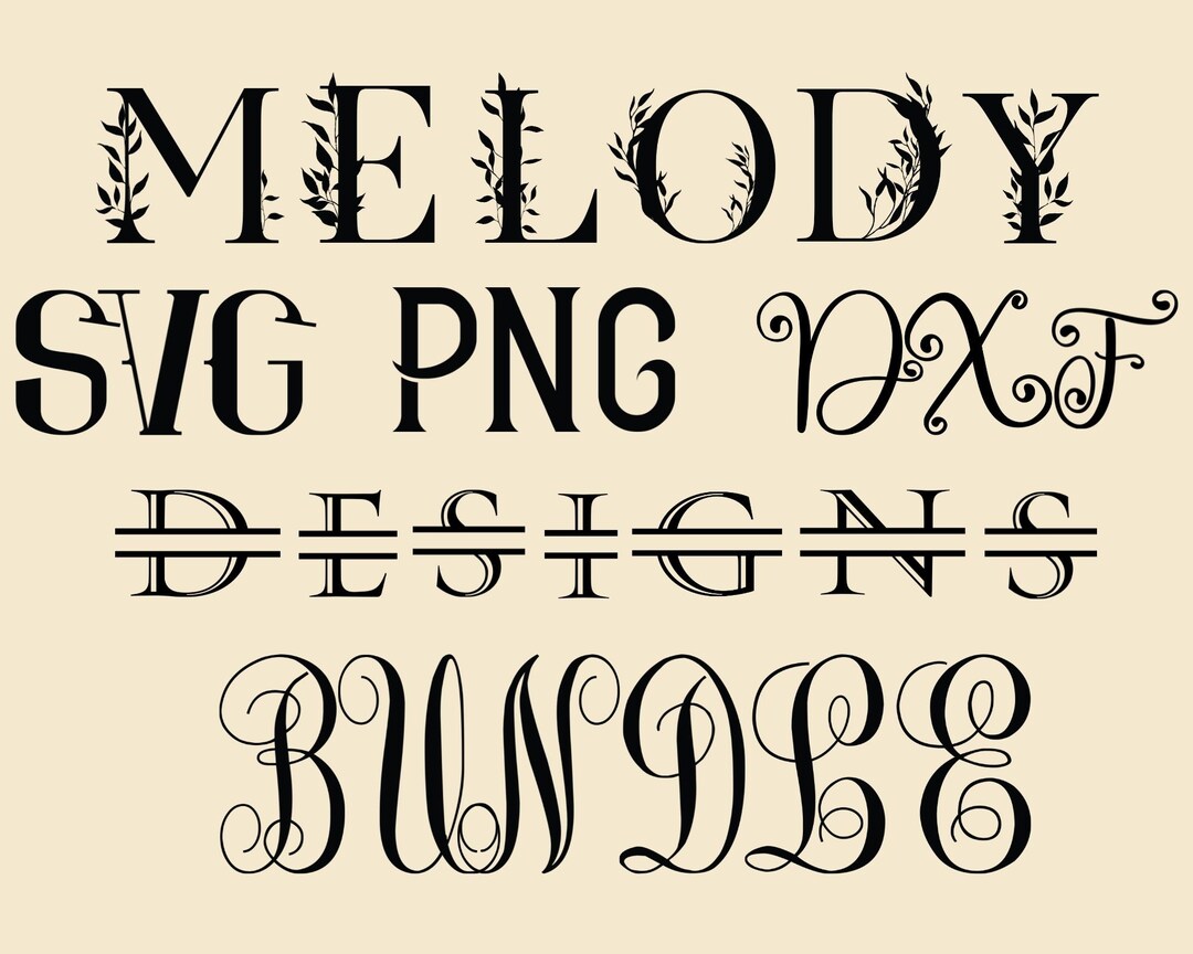 6 Monogram Fancy Font SVG Bundle, Monogram Alphabets, Monogram Letters ...