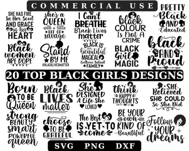 Black Girl Svgblack Girl Magic SVG Black Girls Svg Bundle - Etsy