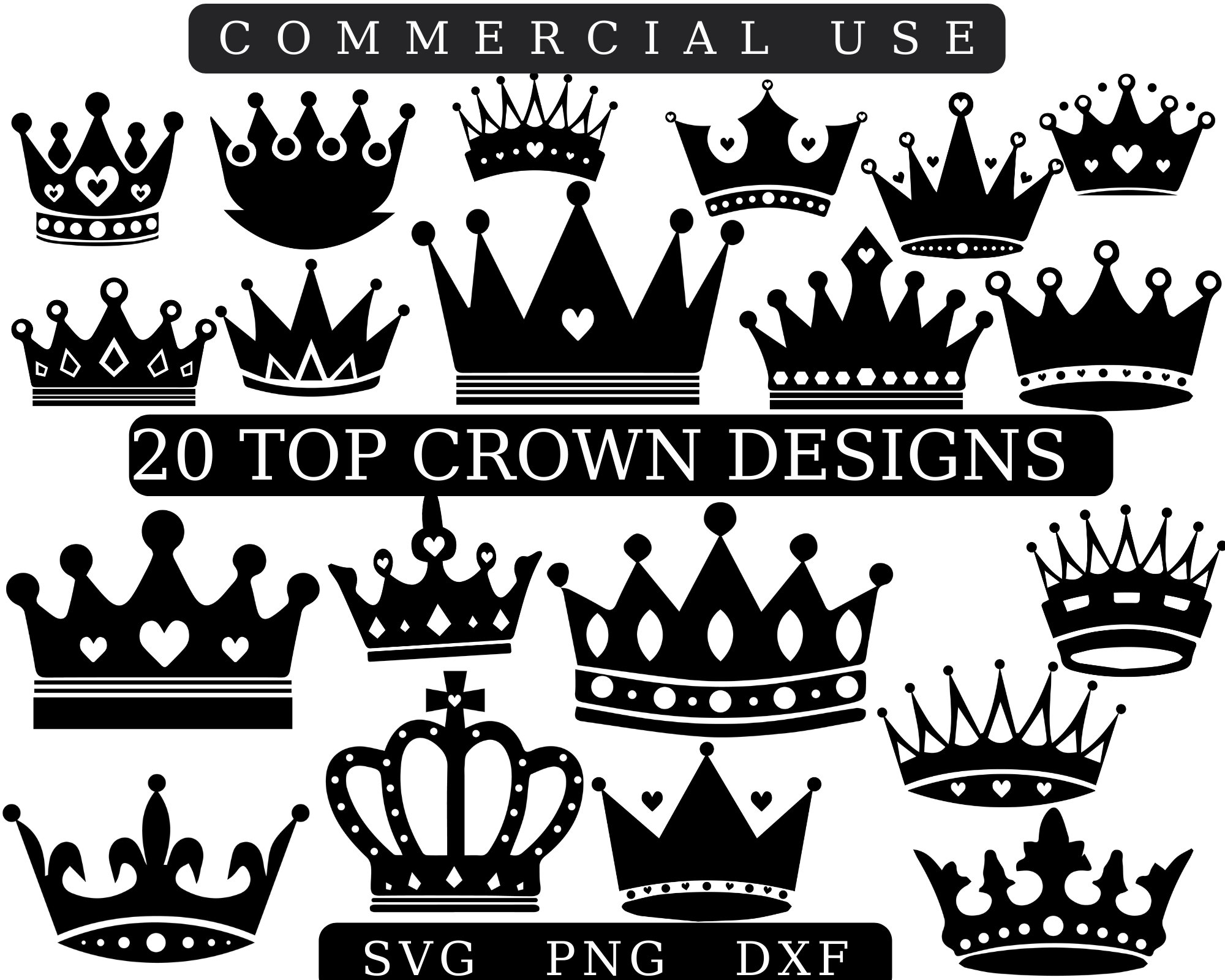 Crown Bundle Svg Queen Crown Svgking Crown Svgqueen Crown - Etsy