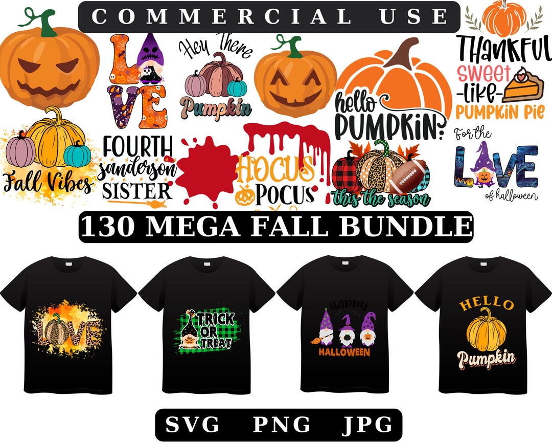 Mega Fall Svg, Halloween Svg Bundle, Fall SVG Bundle, Autumn Svg ...