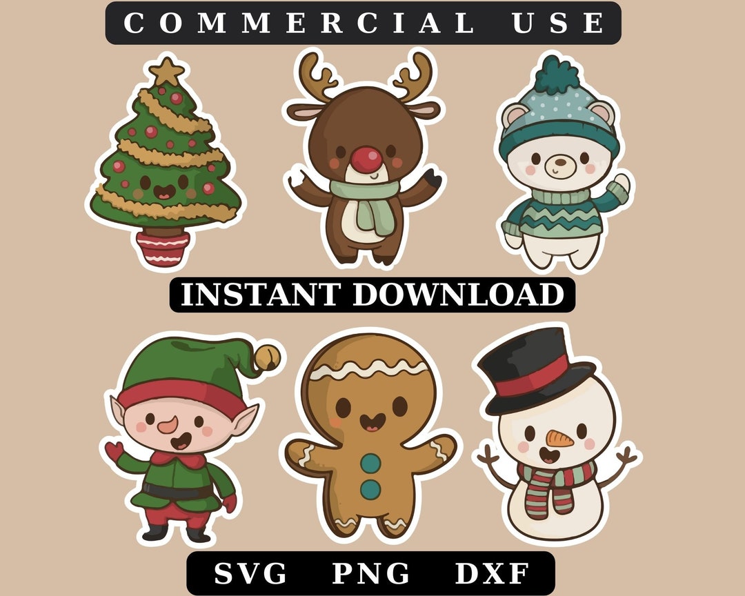 Christmas Clipart,holiday Clipart, Cute Digital Christmas Clip Art ...