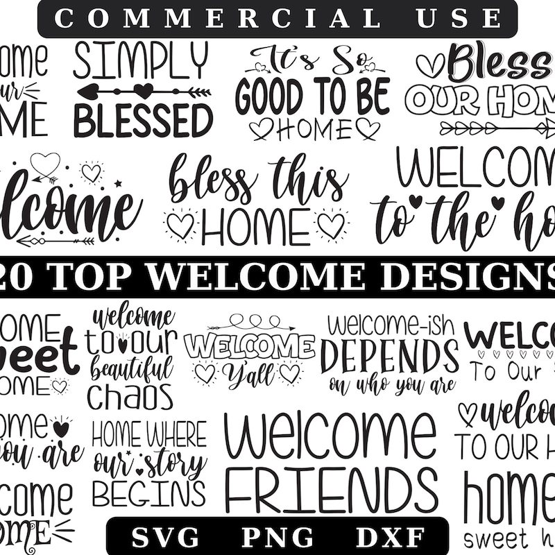 Welcome Svg - Etsy