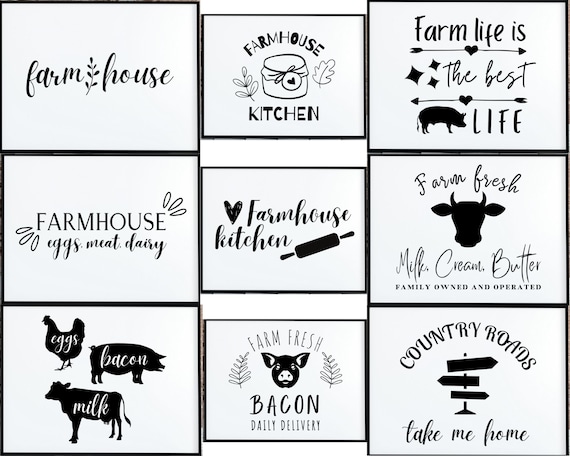 Farm Svg Bundle Farmhouse Svg Png Bundle Farm Life Svg Farm | Etsy